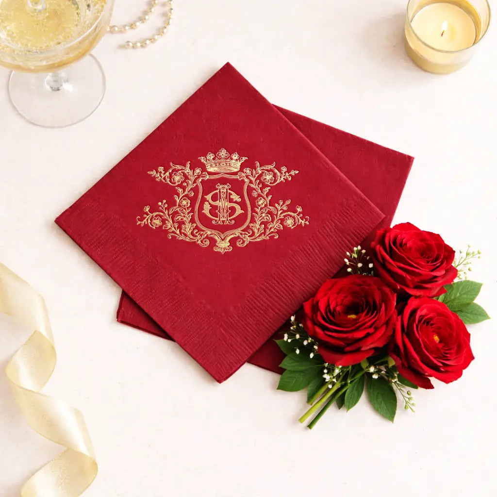 Personalized Wedding Napkins: Creative Ideas – LinvitInstant