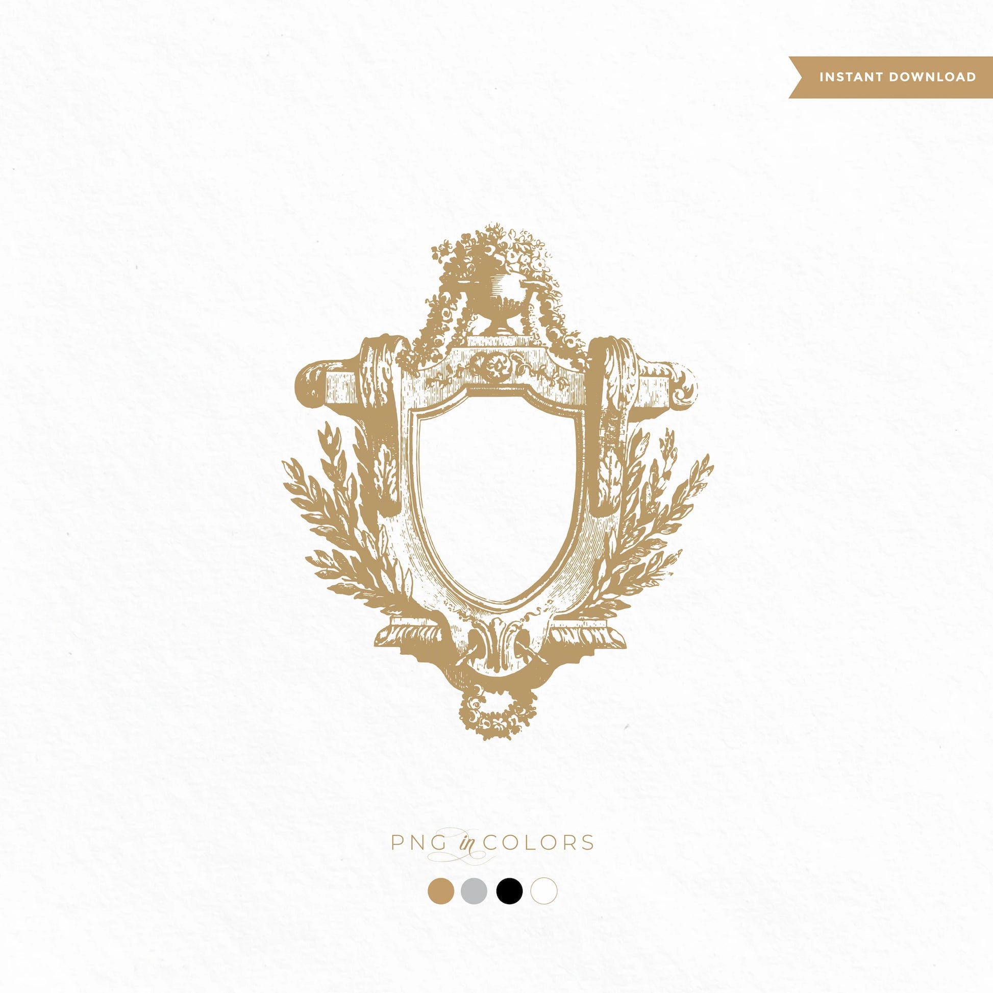 wedding logo frame vector